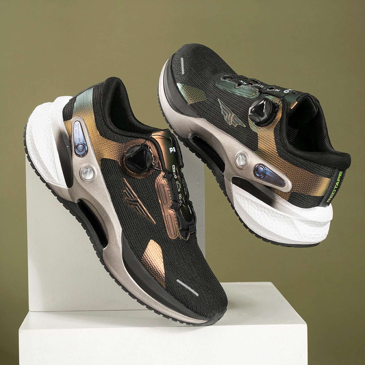 RedTape Sports Shoes for Men | Dial Lace Quick On, Soft Cushioned Inso ...